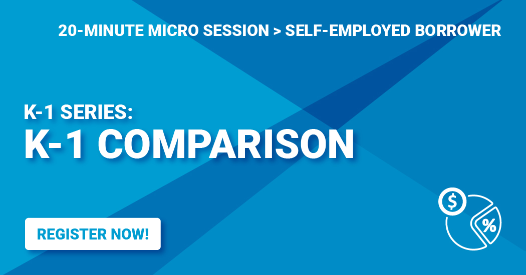 K-1 Series: K-1 Comparison (Micro Session) | Essent Mortgage Insurance